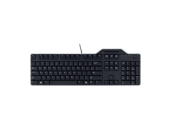 US/European (QWERTY) Dell KB-813 Smartcard Reader USB Keyboard Black