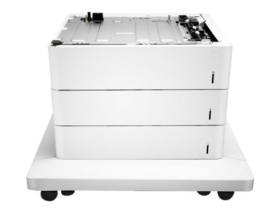 HP Paper Feeder and Stand - Media tray / feeder - 1650 sheets in 3 tray ...
