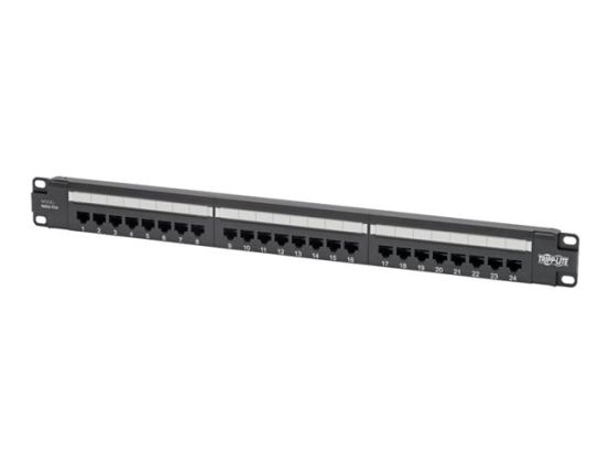 Tripp Lite Cat5e 24-Port Patch Panel - PoE+ Compliant, 110/Krone, 568A ...