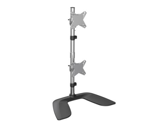 StarTech.com Vertical Dual Monitor Stand, Ergonomic Desktop Stacked Two ...